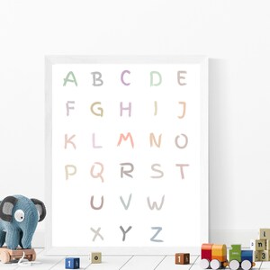Educational Posters, Set of 8, Playroom Posters, Homeschool Educational ...