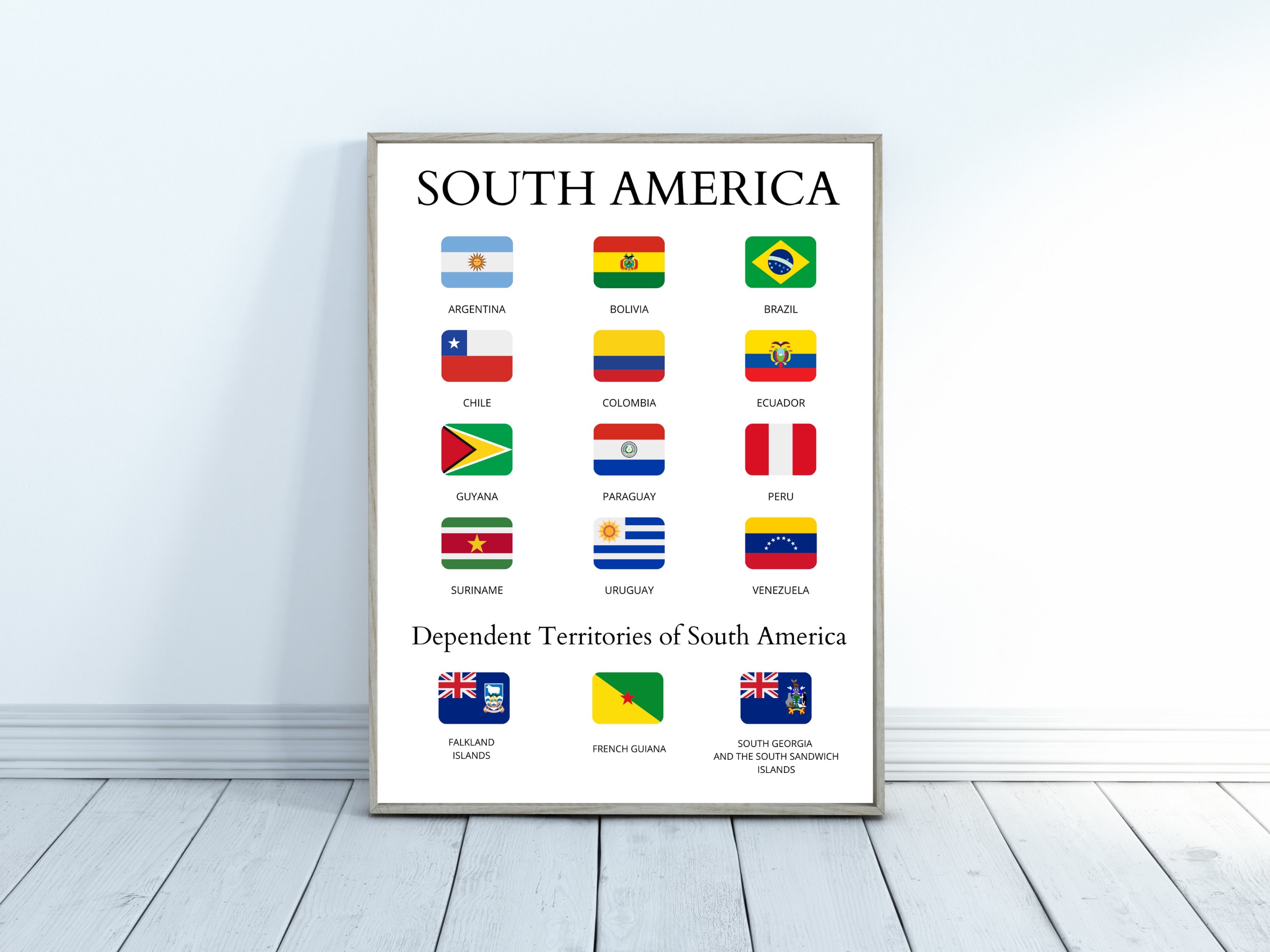 South American Countries, Countries of South America, Flags and Names ...