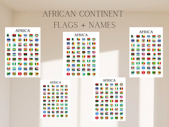 Banderas De Países Africanos Con Nombres