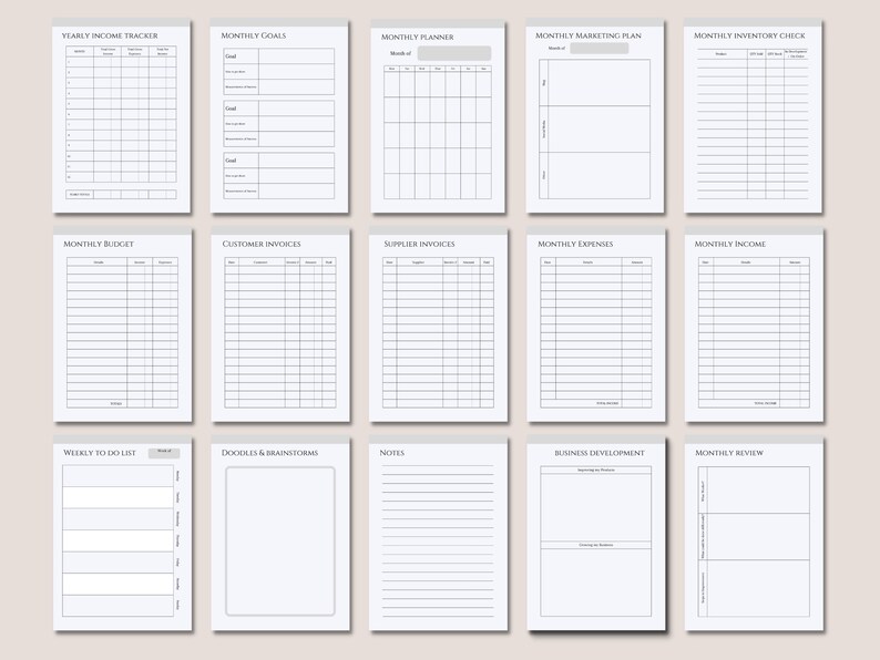 Entrepreneur Business Planner, Business Planner, Small Business Planner ...