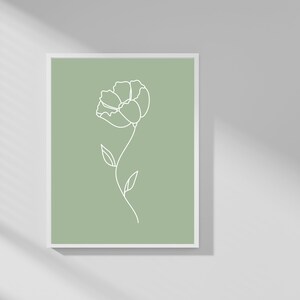 Sage Green Wall Art, Neutral Green Botanical Prints Set, Green Gallery ...
