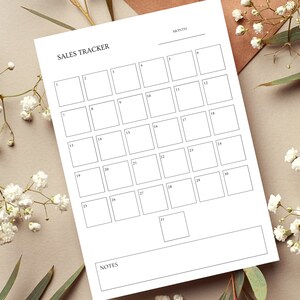 Printable Sales Tracker, Track My Sales, Monthly Sales Tracker, Yearly ...