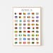 Bundle of Continents Posters, Worlds Continents Bundle, Flags and Names ...