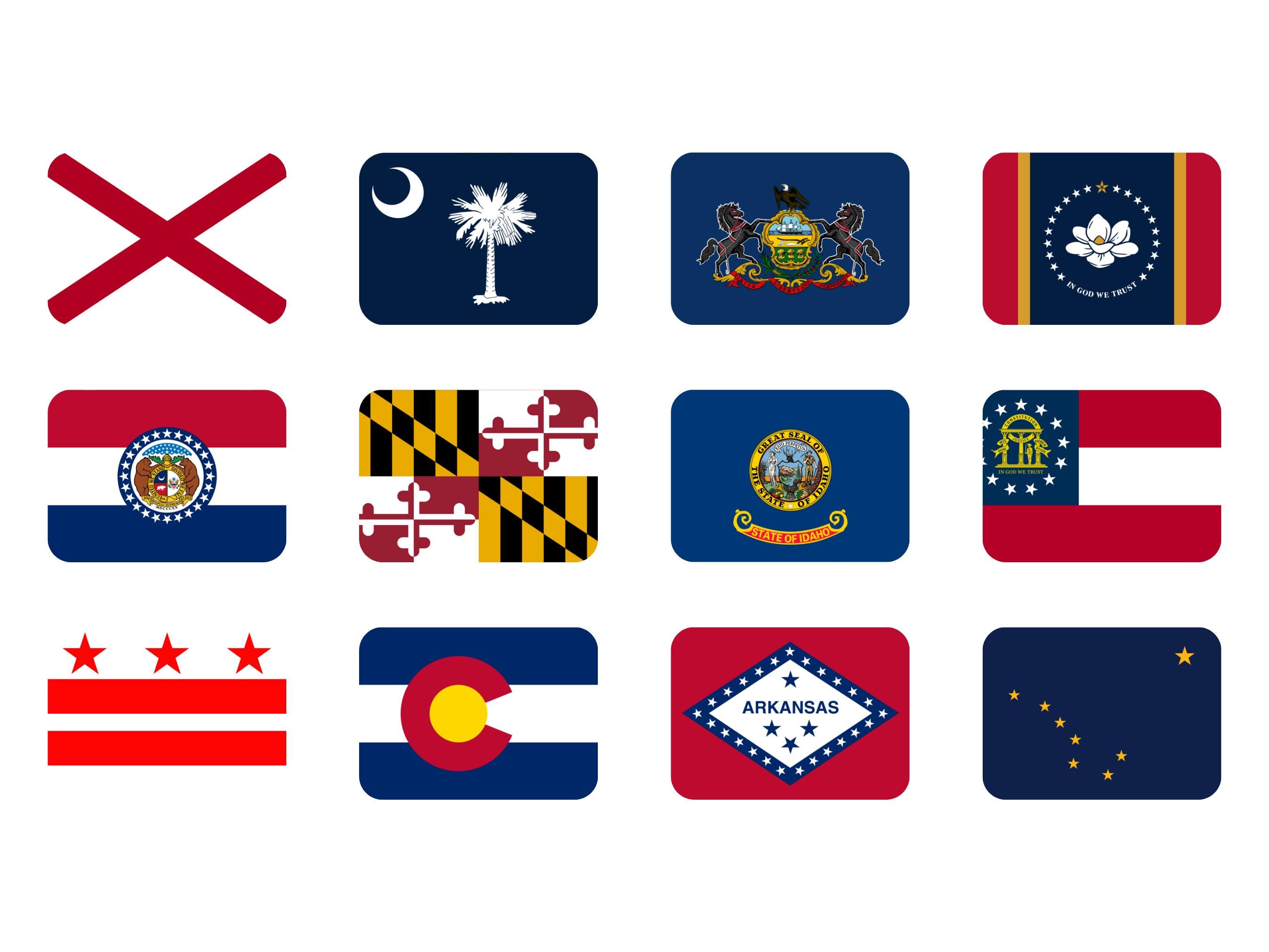 United States Flags PNG | State Flag Clipart | PNG Flags | Printable ...