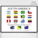South American Countries, Countries of South America, Flags and Names ...