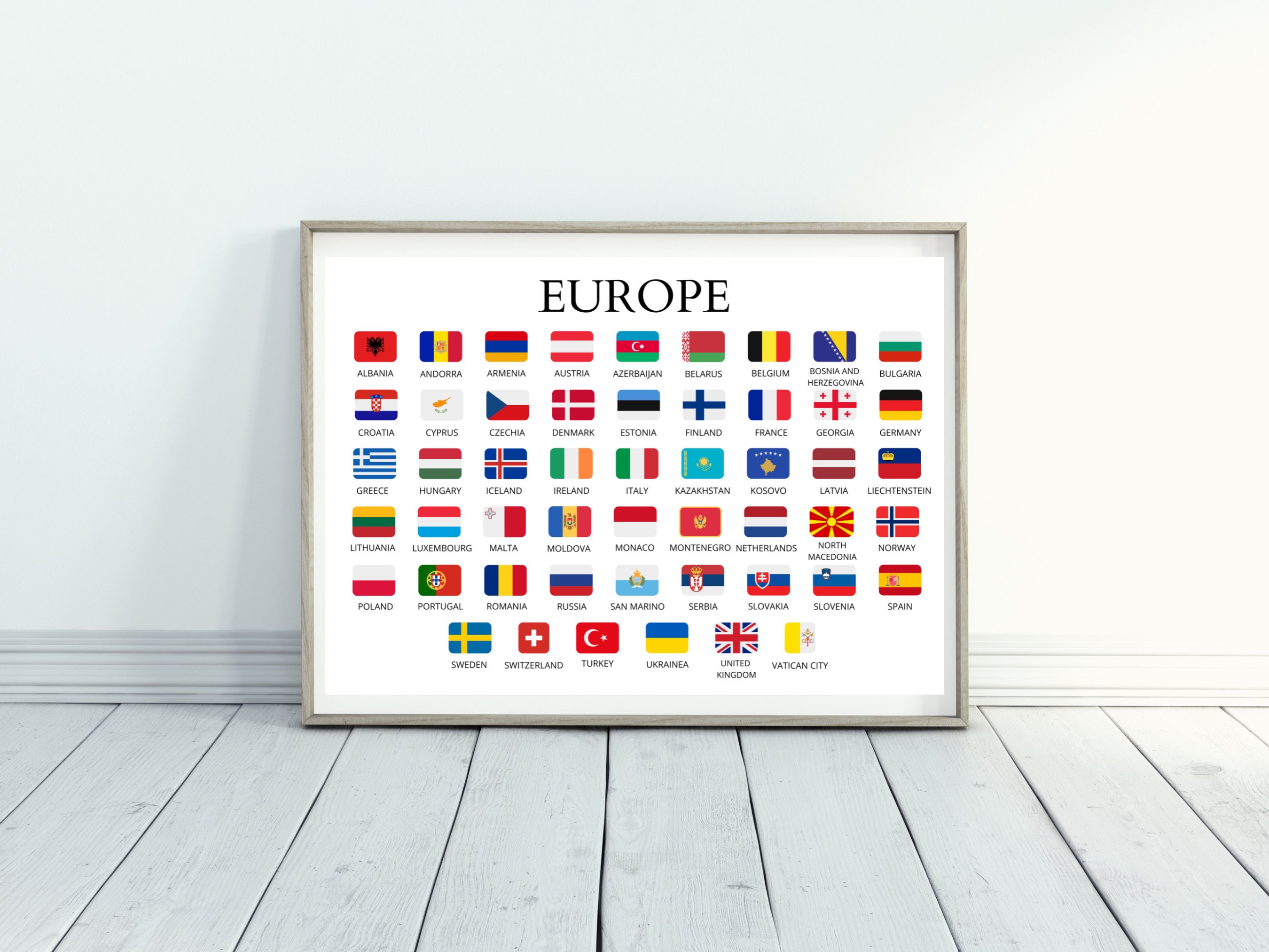 European Countries, Countries of Europe, Flags and Names, Learning ...