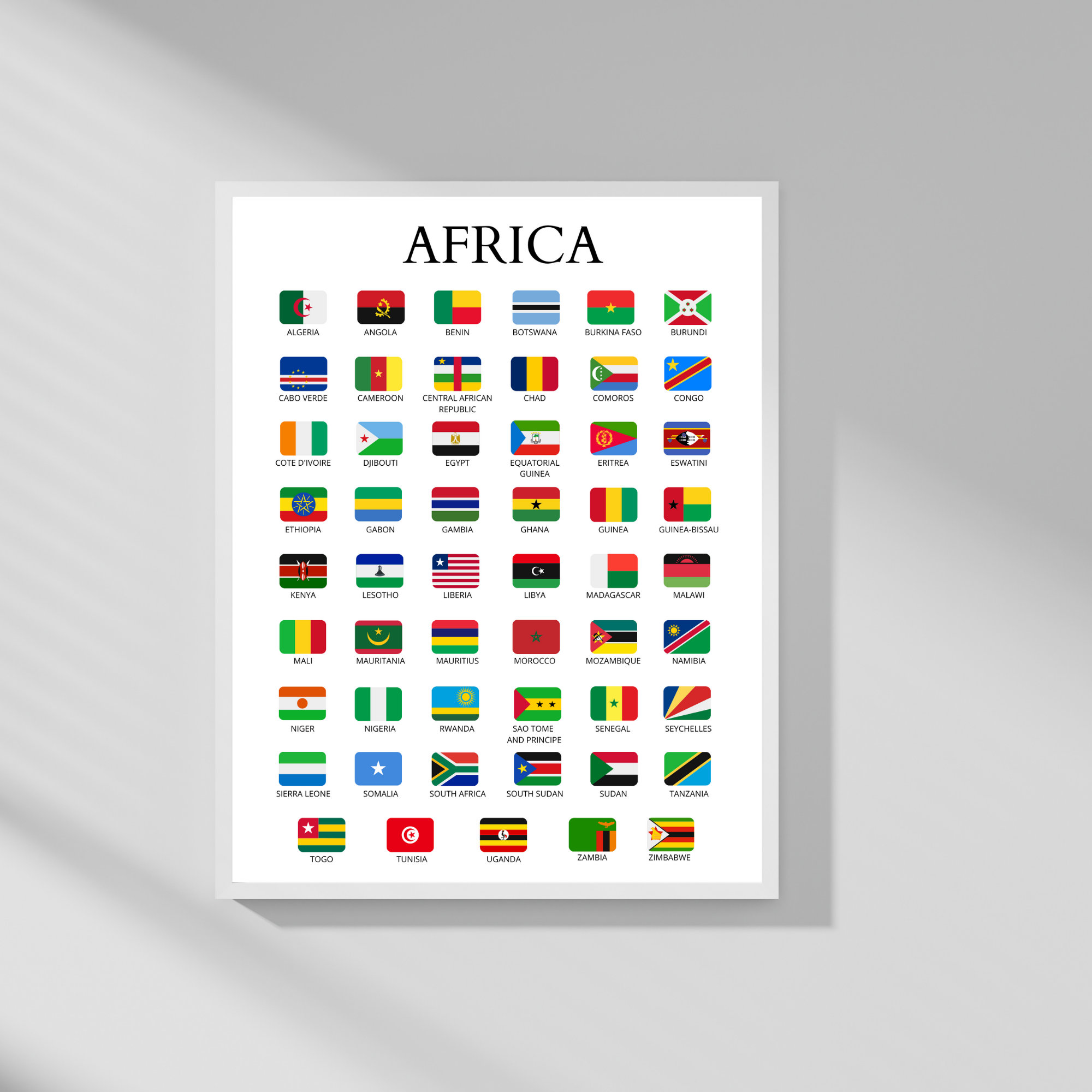 African Country Flags With Names