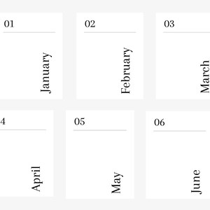 Monthly Cover Pages, Minimalist Monthly Dashboard, Printable Planner ...