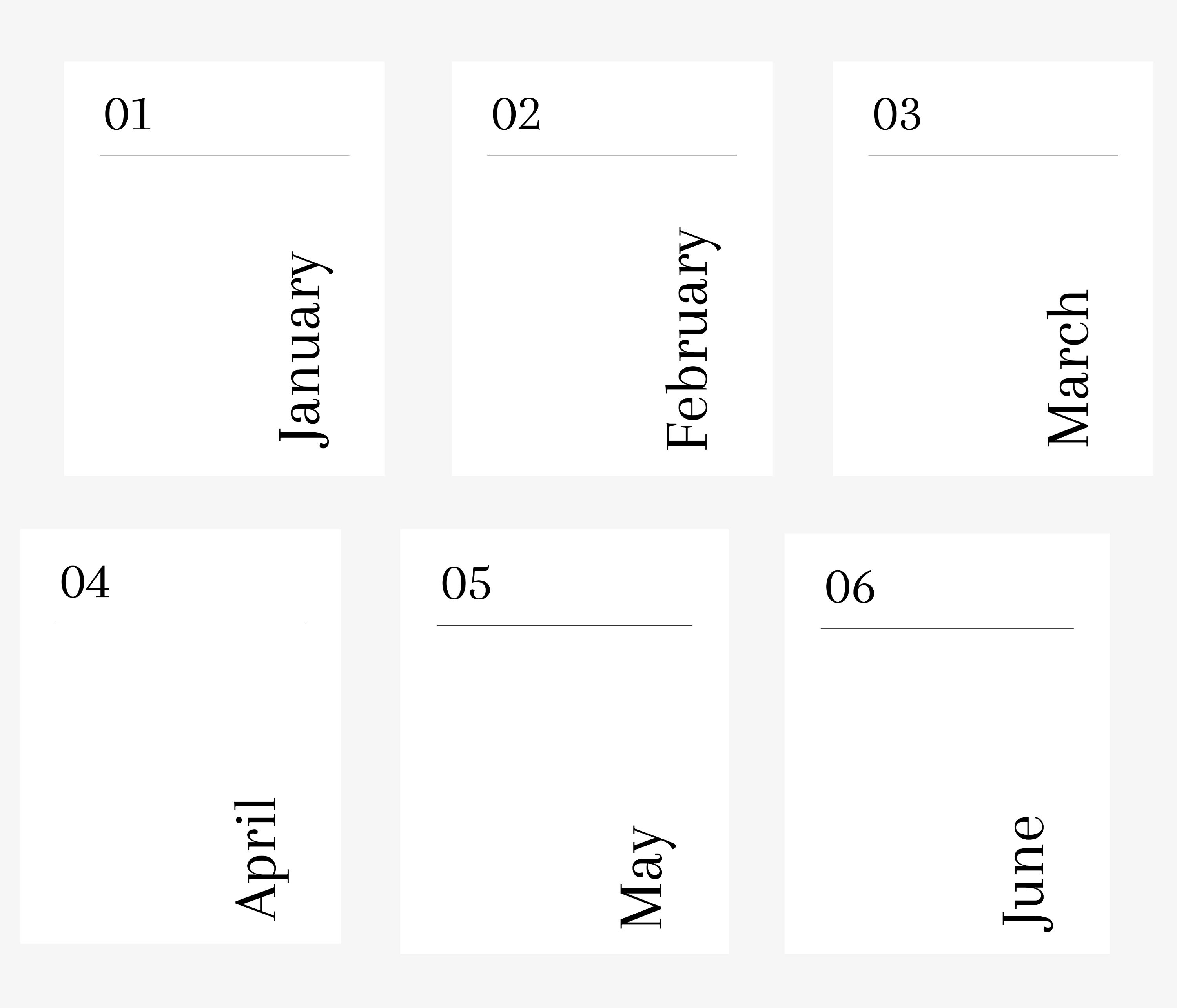 Monthly Cover Pages Minimalist Monthly Dashboard Printable - Etsy