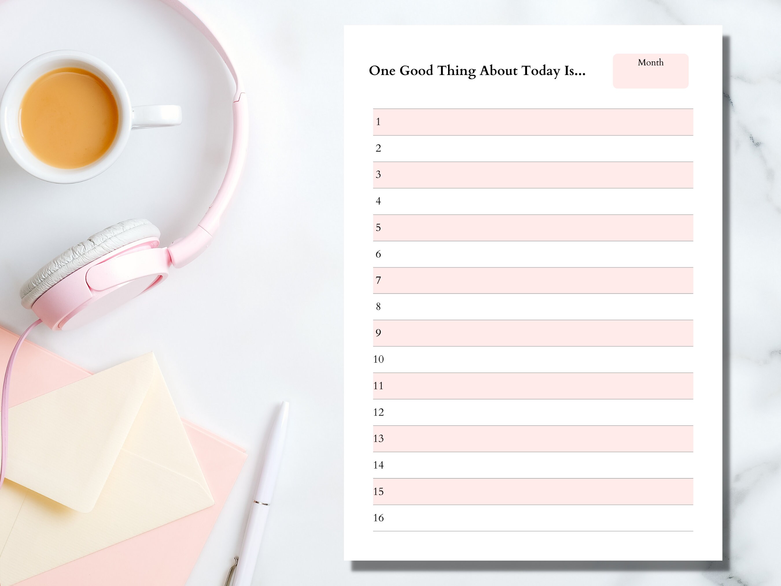 Gratitude Templates, Remember the Good Things in Life, Printable ...
