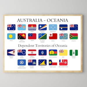 Australia - Oceania Countries, Countries of Oceania, Flags and Names ...