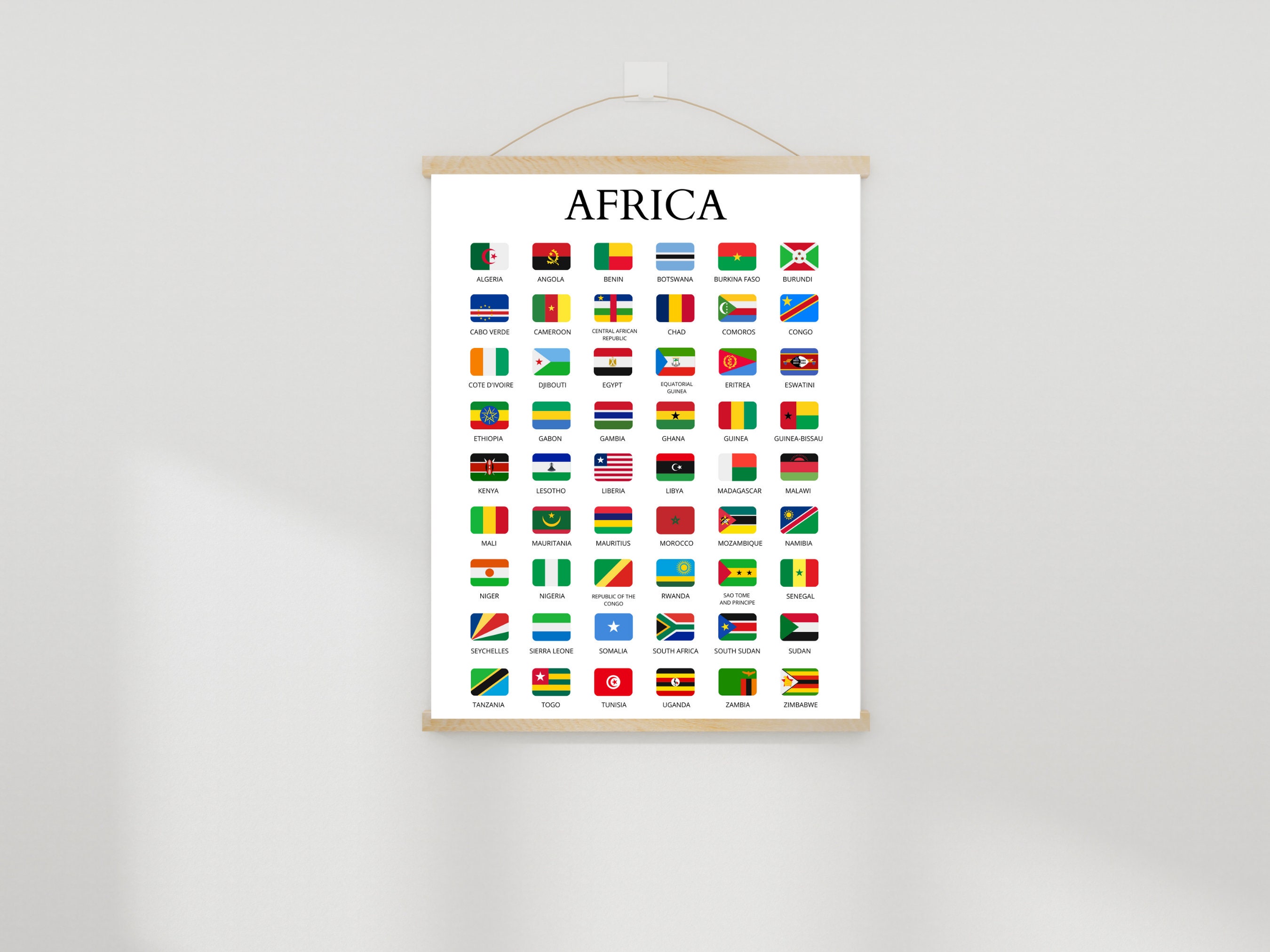 African Flags With Names