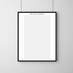 Life Calendar, 100 Years Life Calendar, Perpetual Calendar, Memento ...