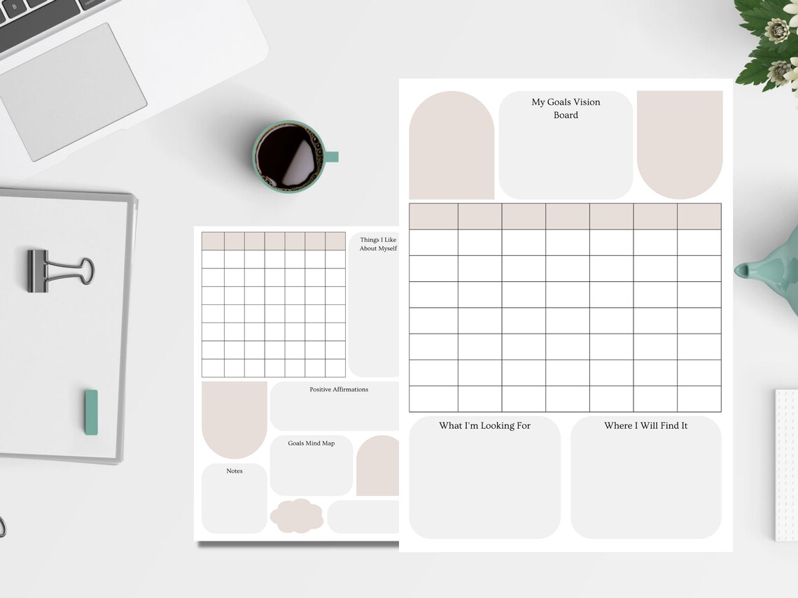 Goal Bundle Templates Goal Setting Worksheets Goal Planner - Etsy