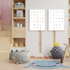 Educational Posters, Set of 8, Playroom Posters, Homeschool Educational ...