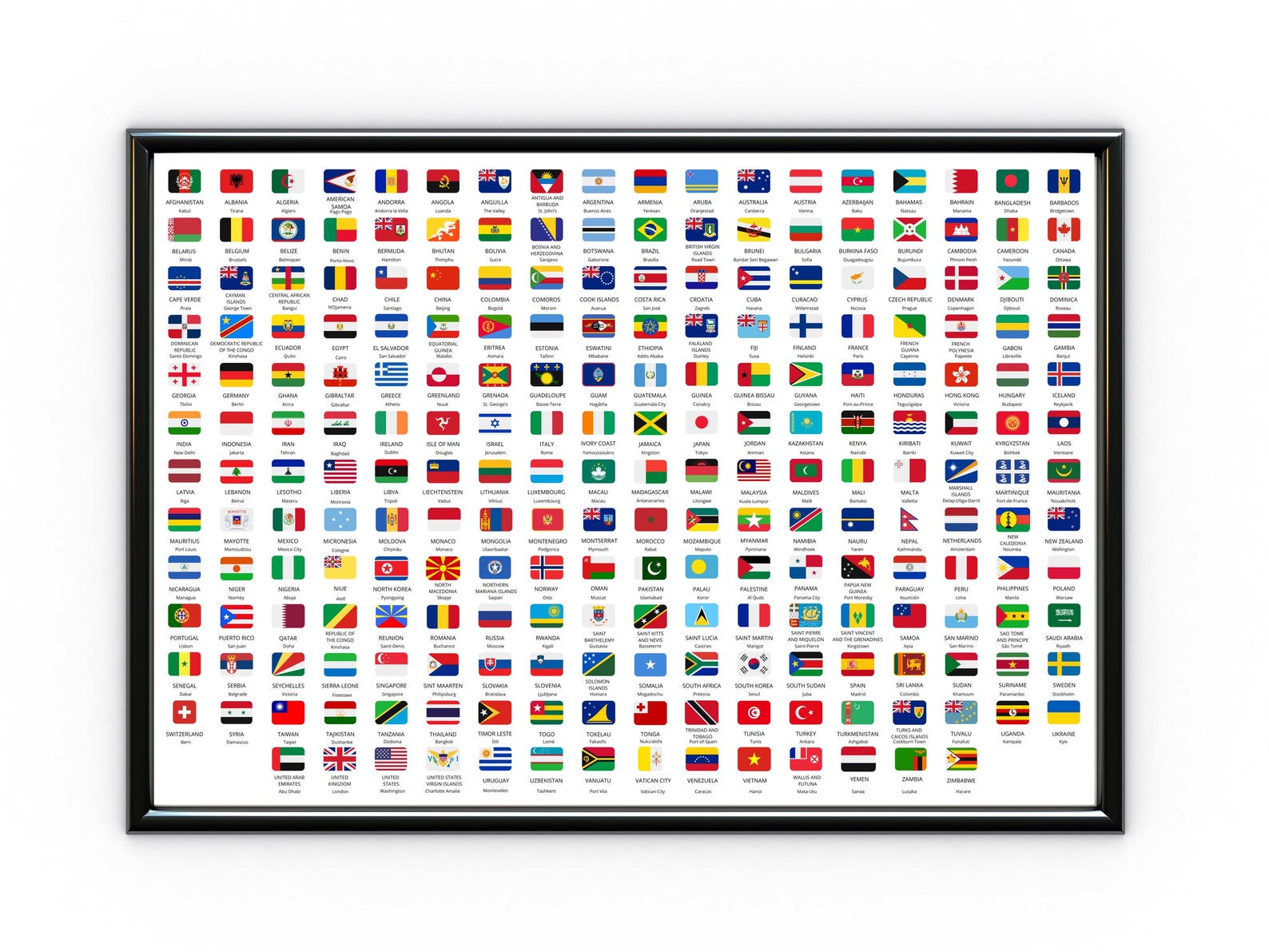 Flags of the World, World's Capitals Flags, Countries of the World ...