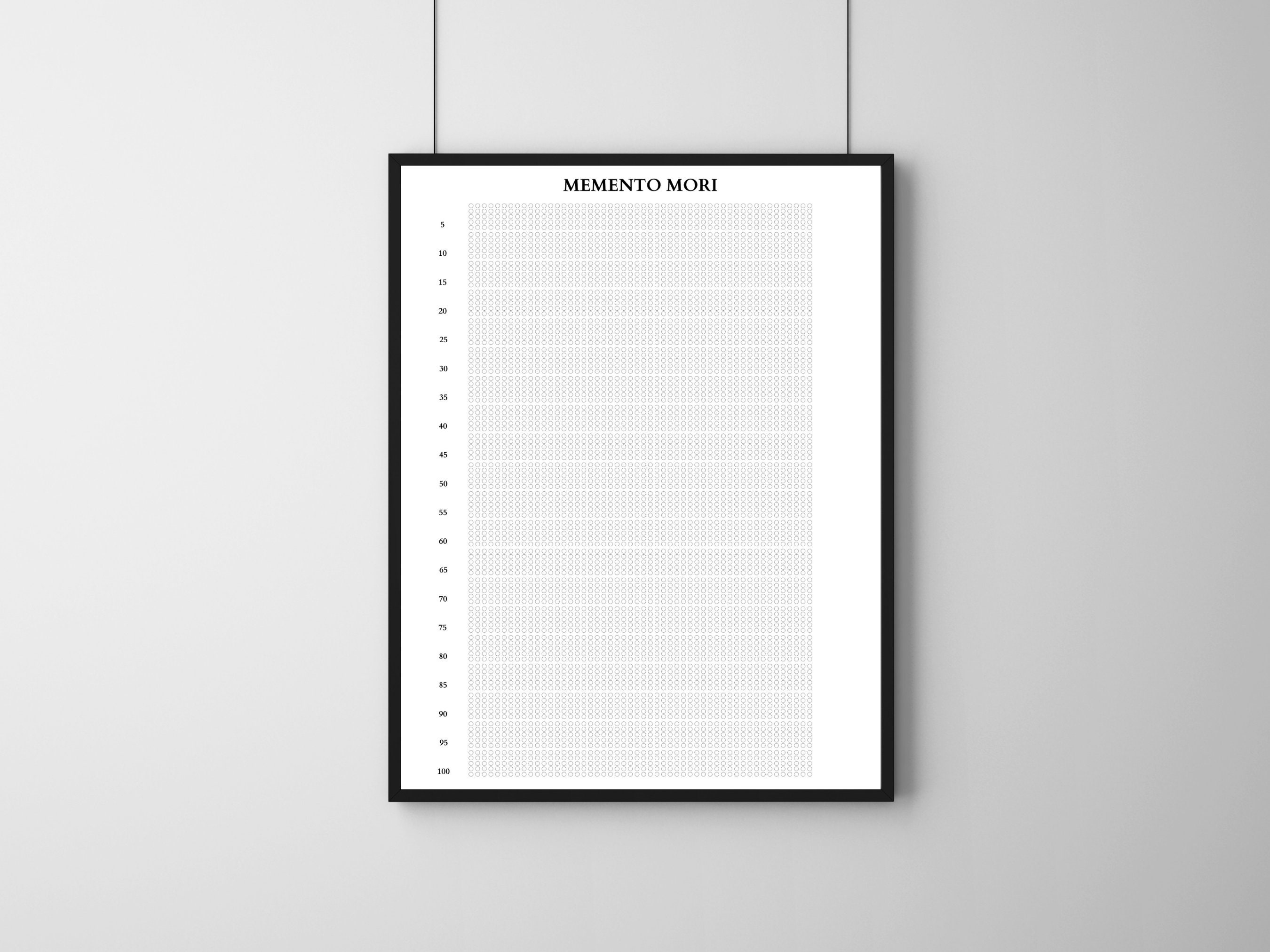 Memento Mori Calendar, 100 Years Life Calendar, Perpetual Calendar ...