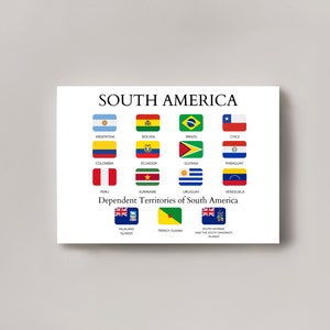 South American Countries, Countries of South America, Flags and Names ...
