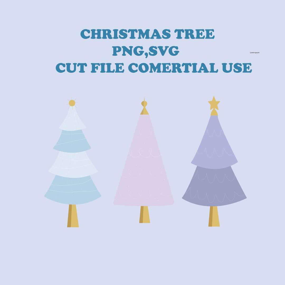 CHRISTMAS TREE SVG Cut File for Cricut or Silhouette, Christmas ...