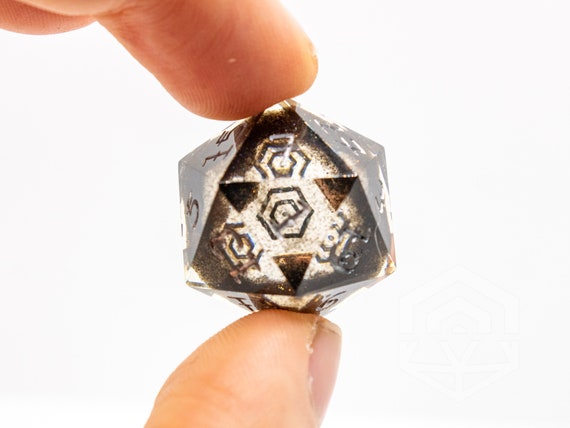 Single-d20: Black Magic Corruption or Beauty - Etsy