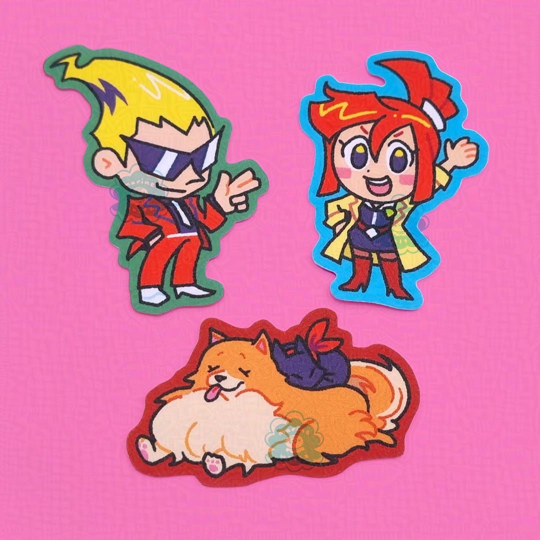 Ghost Trick Phantom Detective Vinyl Glitter Stickers | Sissel, Lynne ...