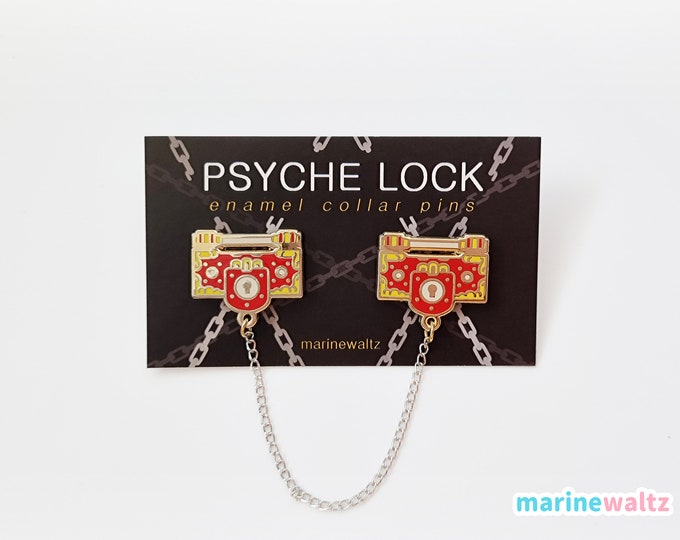 Ace Attorney Psyche Lock Hard Enamel Collar Pins - Etsy