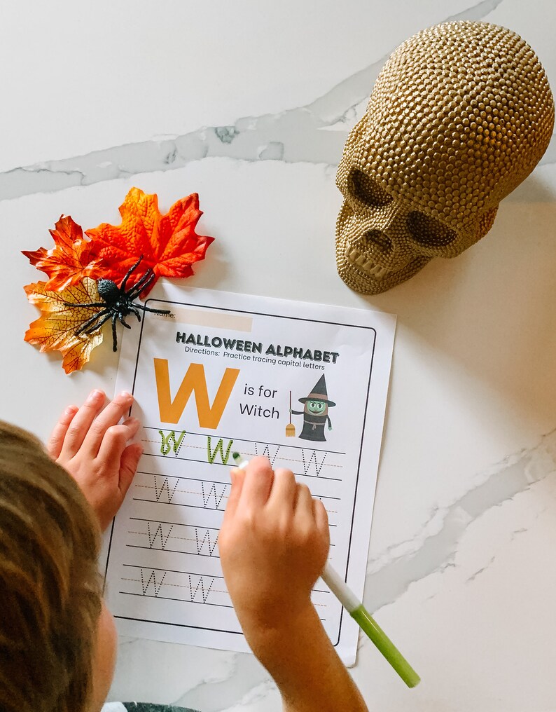 35 Page Halloween Themed Abcs and Number Tracing Activity Book for ...