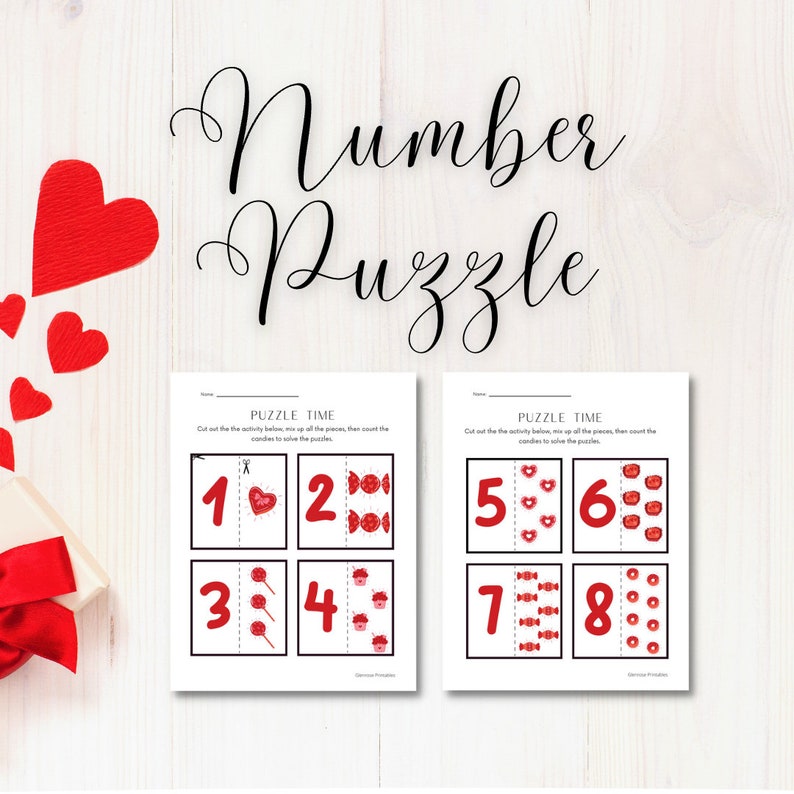 50 Page Download & Print Valentine's Day Themed Preschool Activity Book ...