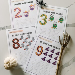 35 Page Halloween Themed Abcs and Number Tracing Activity Book for ...