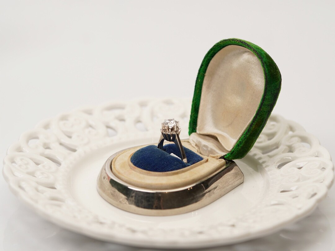 Antique Art Deco Engagement Ring Box, Antique Engagement Ring Box ...