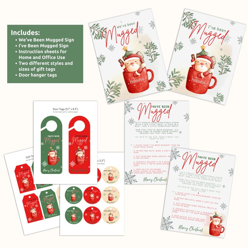 You've Been Mugged Christmas Game: Office Secret Santa (digital ...
