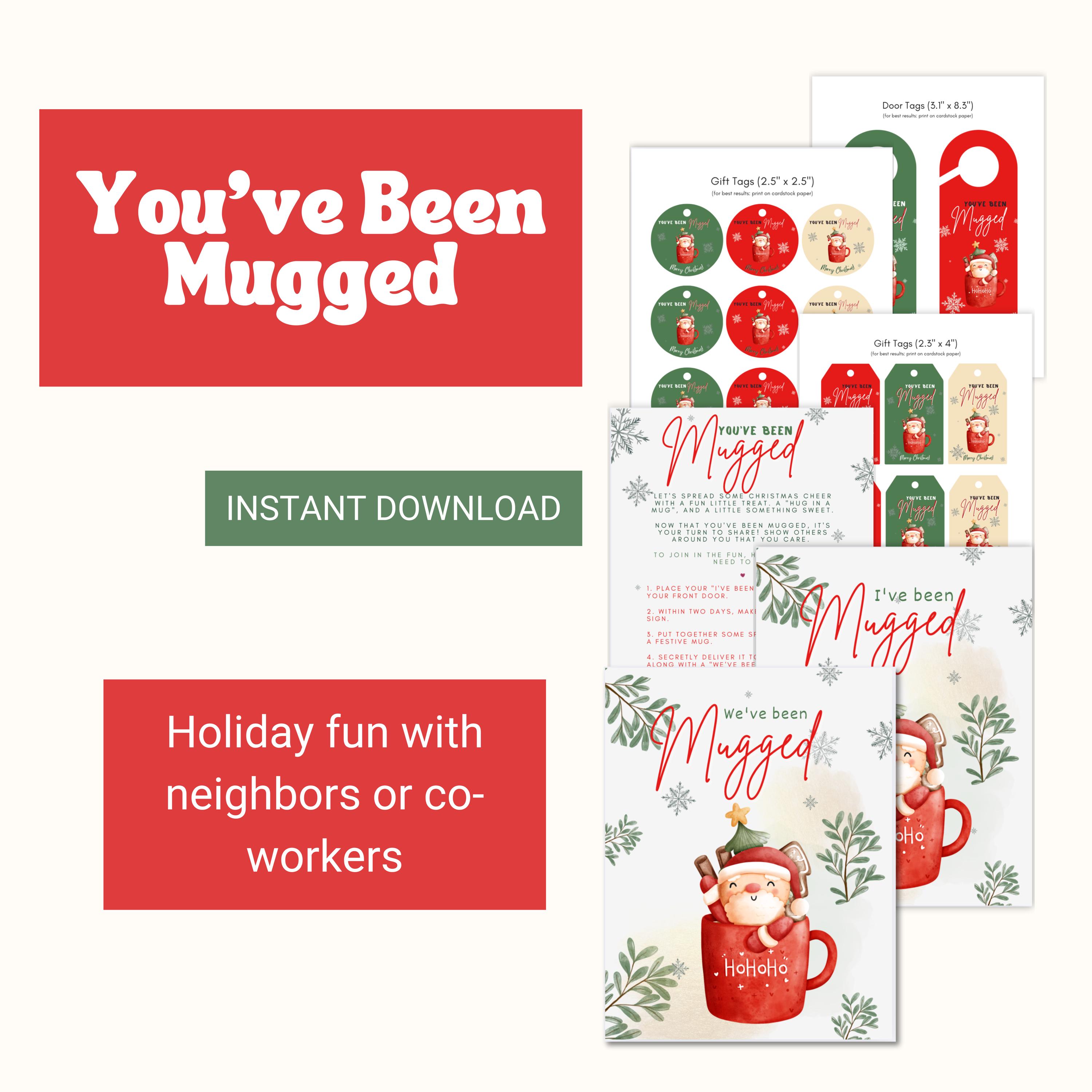 You've Been Mugged Christmas Game: Office Secret Santa (digital ...