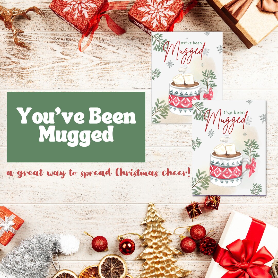 You've Been Mugged Christmas Game – Printable Office Secret Santa (PDF ...