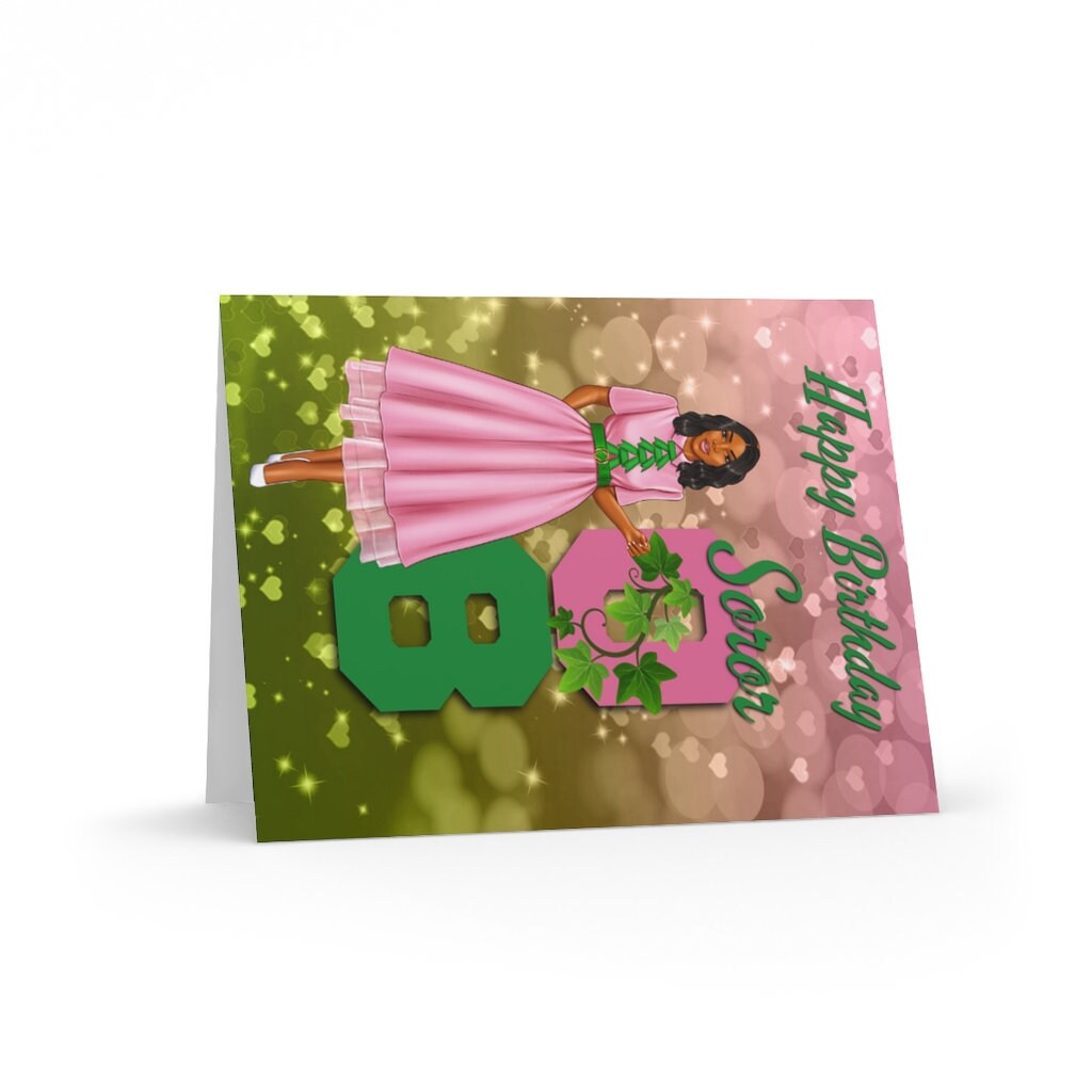 Birthday Cards: AKA Themed Alpha Kappa Alpha Themed Sorority - Etsy