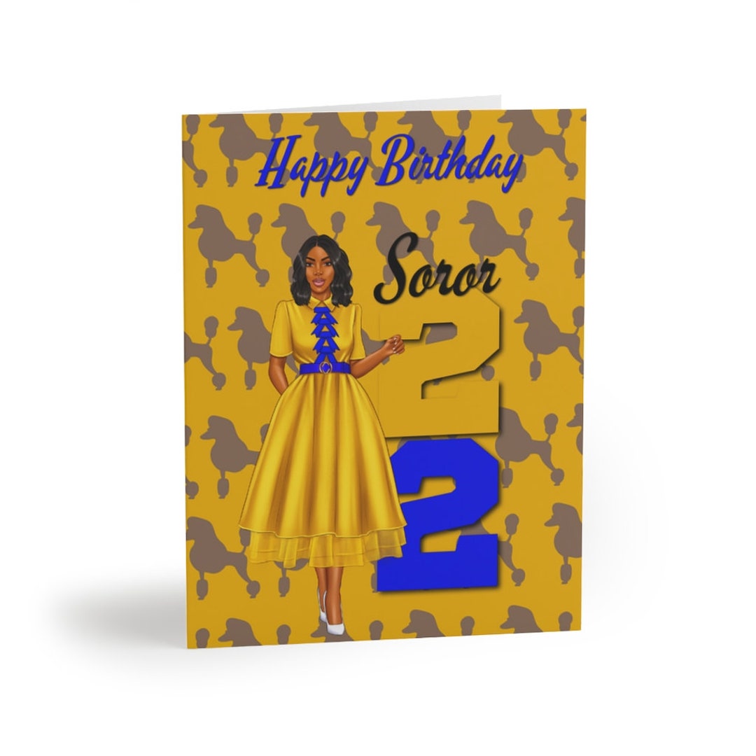Birthday Cards Sigma Gamma Rho Themed 1922 Themed Sorority - Etsy