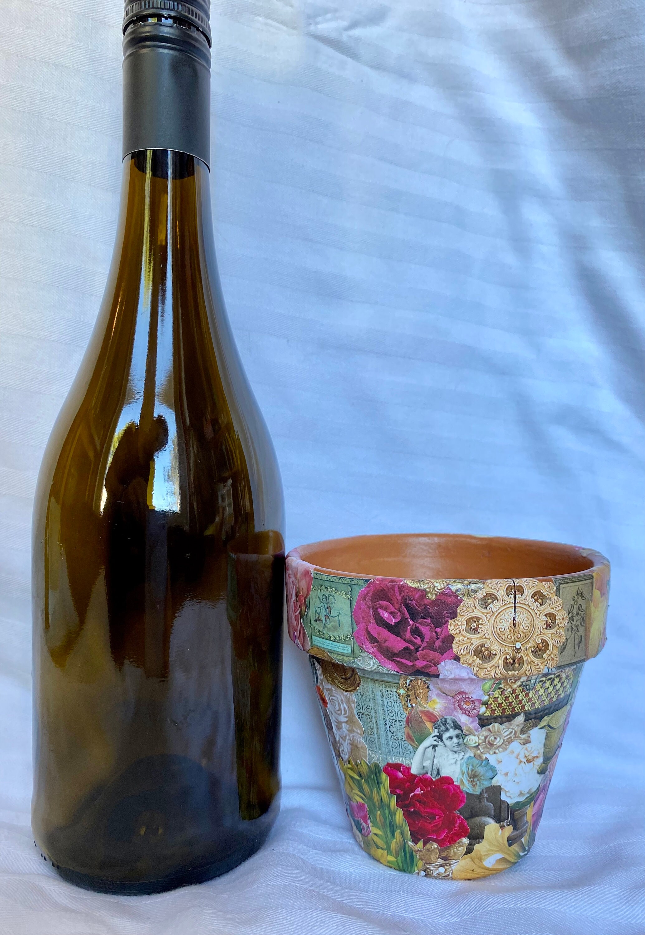 Charming Roses and Antiques Houseplant Terra Cotta Pot a - Etsy