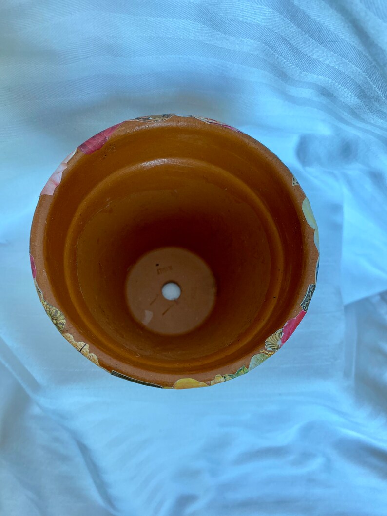 Charming Roses and Antiques Houseplant Terra Cotta Pot a - Etsy