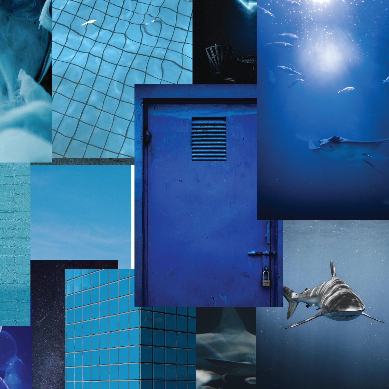 INSTANT DOWNLOAD Ocean Blue SET of 100 Photo Prints in - Etsy