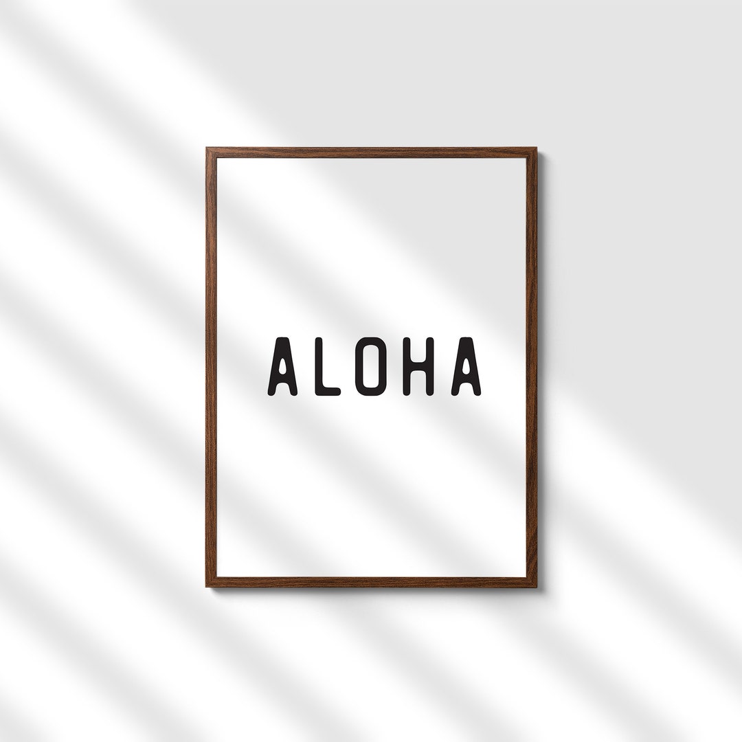 INSTANT DOWNLOAD Aloha Print, Surf Decor, Surf Wall Art, Surf Nursery ...