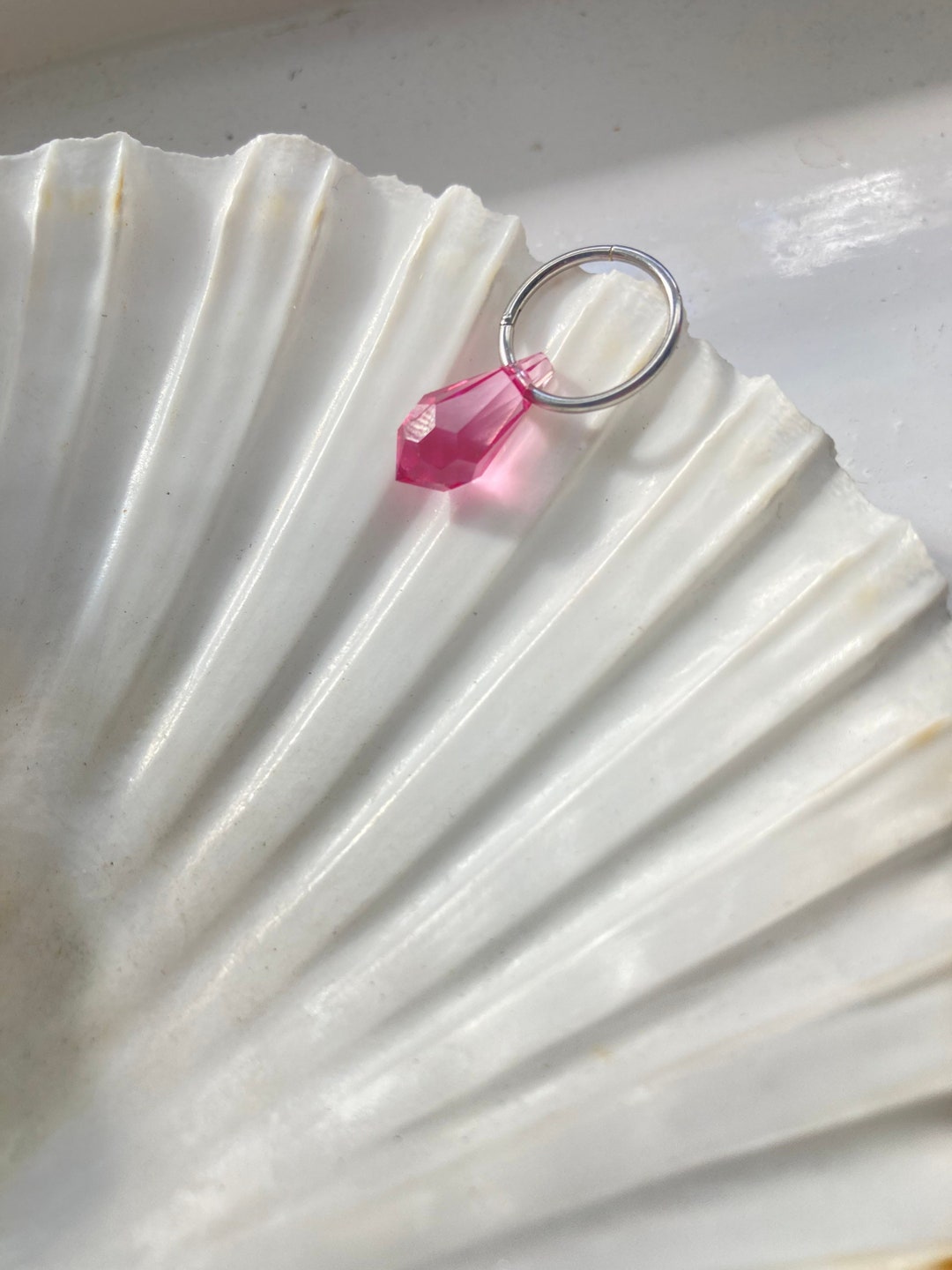 Large Princess Pink Cz Septum Clicker 16-18G - Etsy