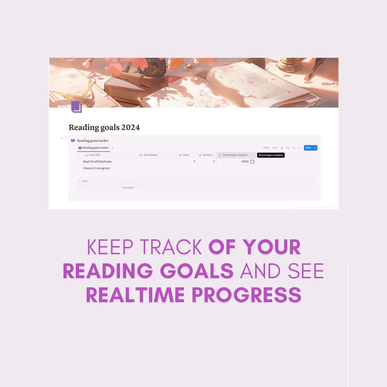 Notion Book Reading Tracker | Digital Library Template (PDF) - Etsy