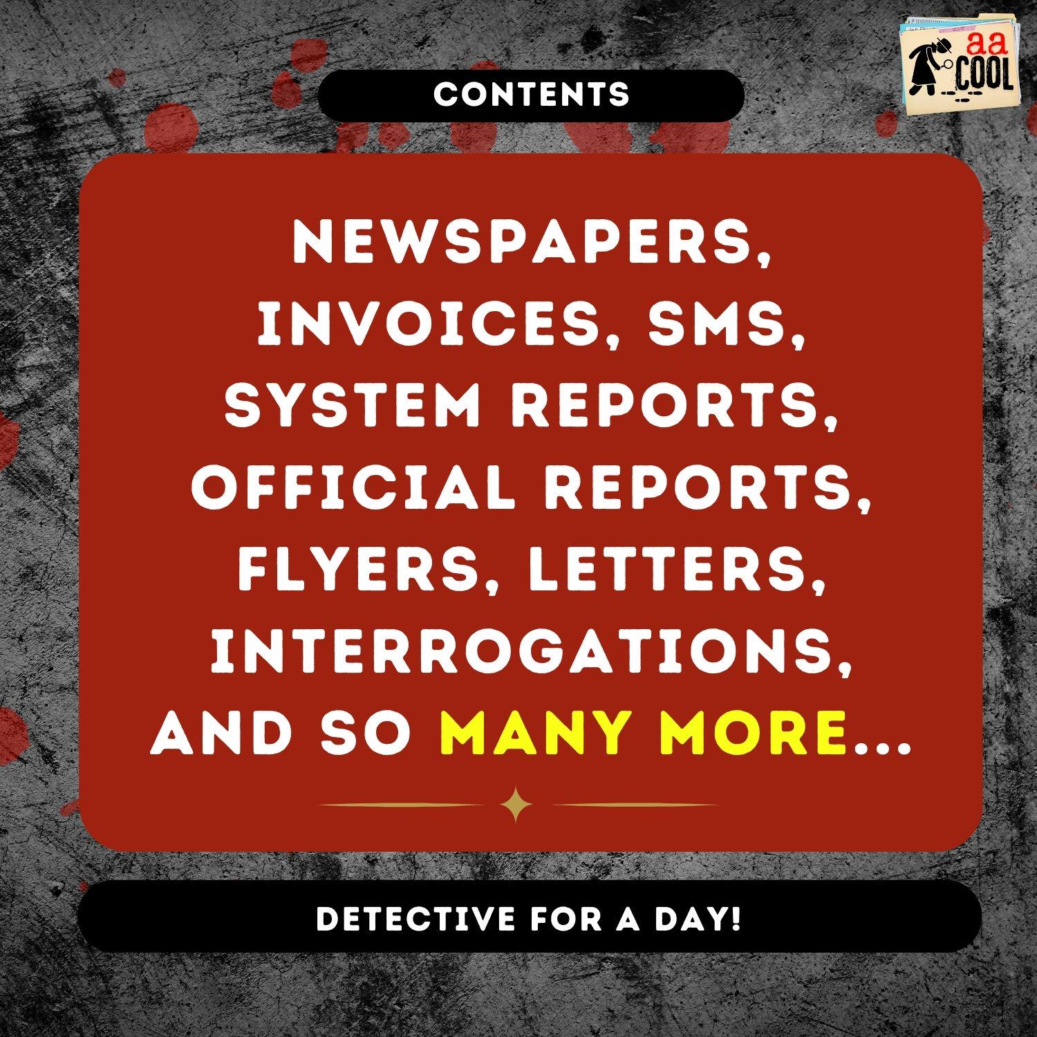 Printable Murder Mystery Kit | Detective Games | 2 Pack Murder Case ...