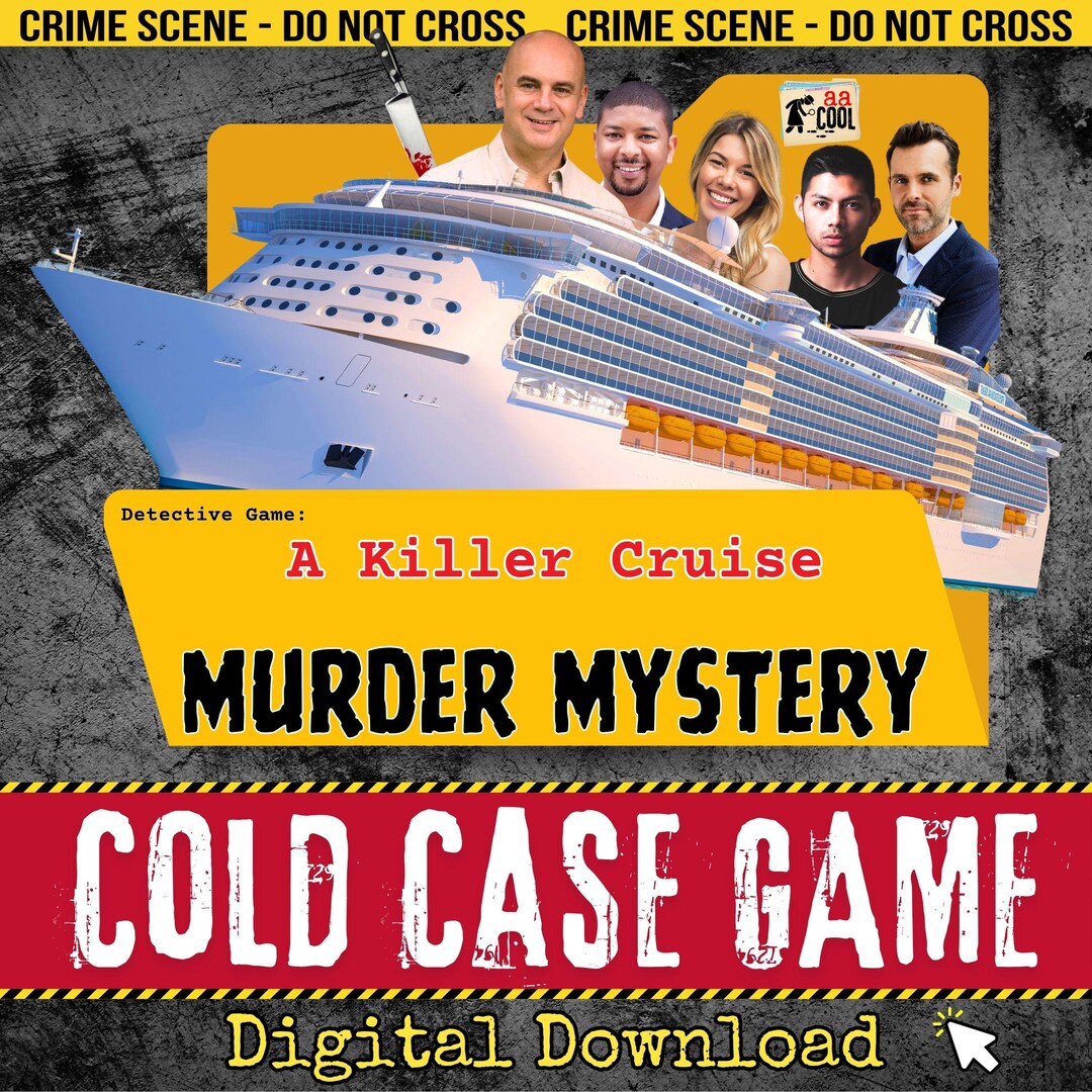Printable Murder Mystery Game Party, Detective Cold Case: A Killer ...