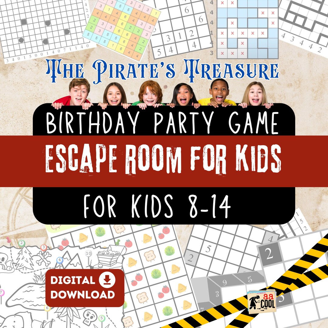 Printable Pirate Treasure Escape Room: Kids Detective Puzzle (digital ...