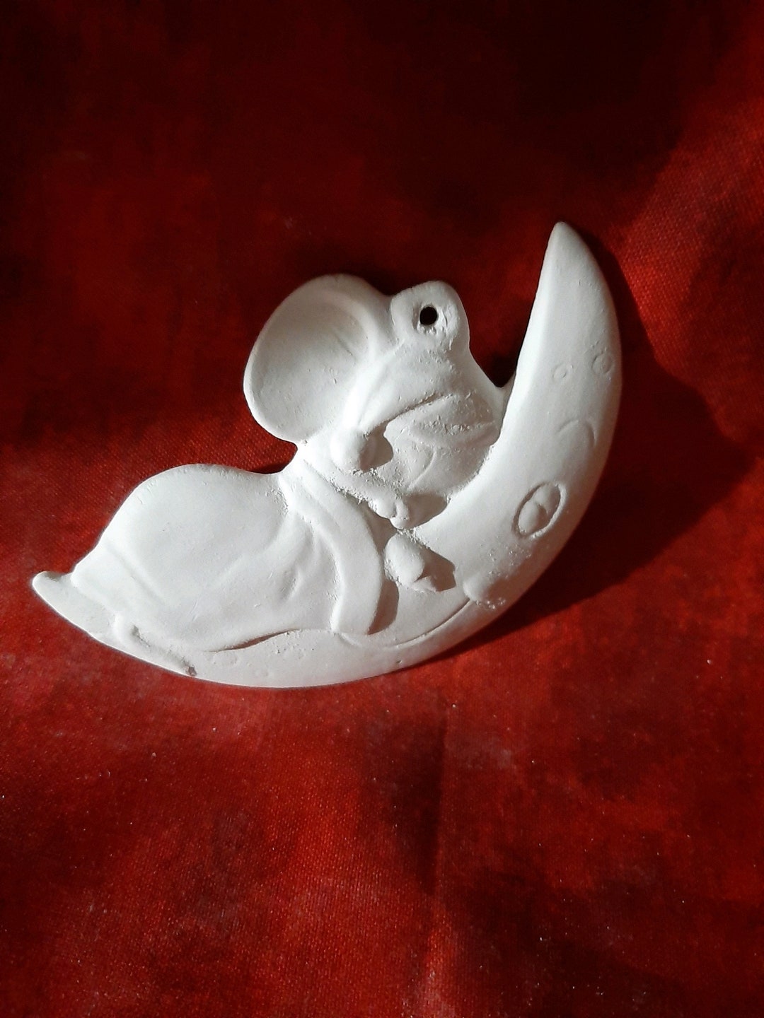 Sleeping Mouse on the Moon Ornament - Etsy