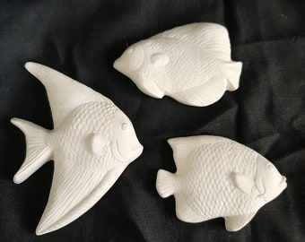 FREE USA Shipping! Prize Striped Bass Rock Fish! U Paint Ceramic Bisque ...