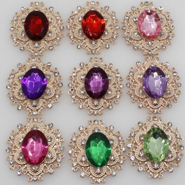 Rhinestone Brooches - Etsy