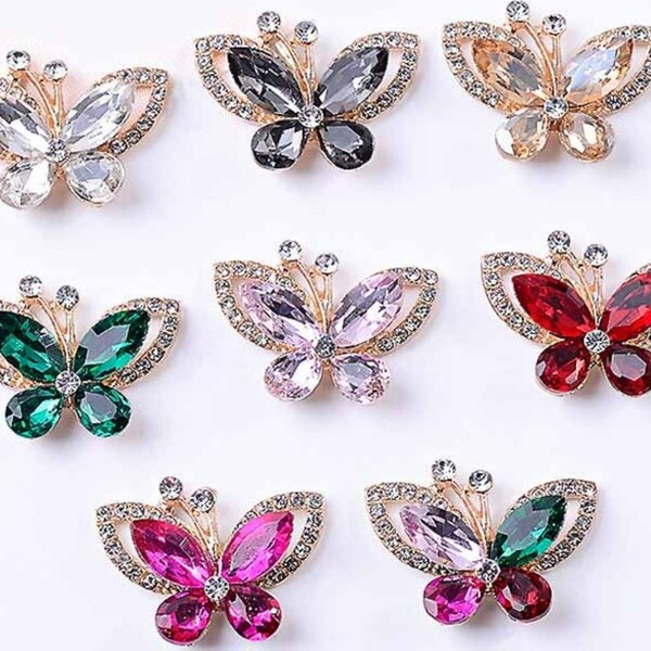 Rhinestone Butterfly - Etsy