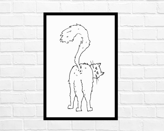 Cat Butt Drawing