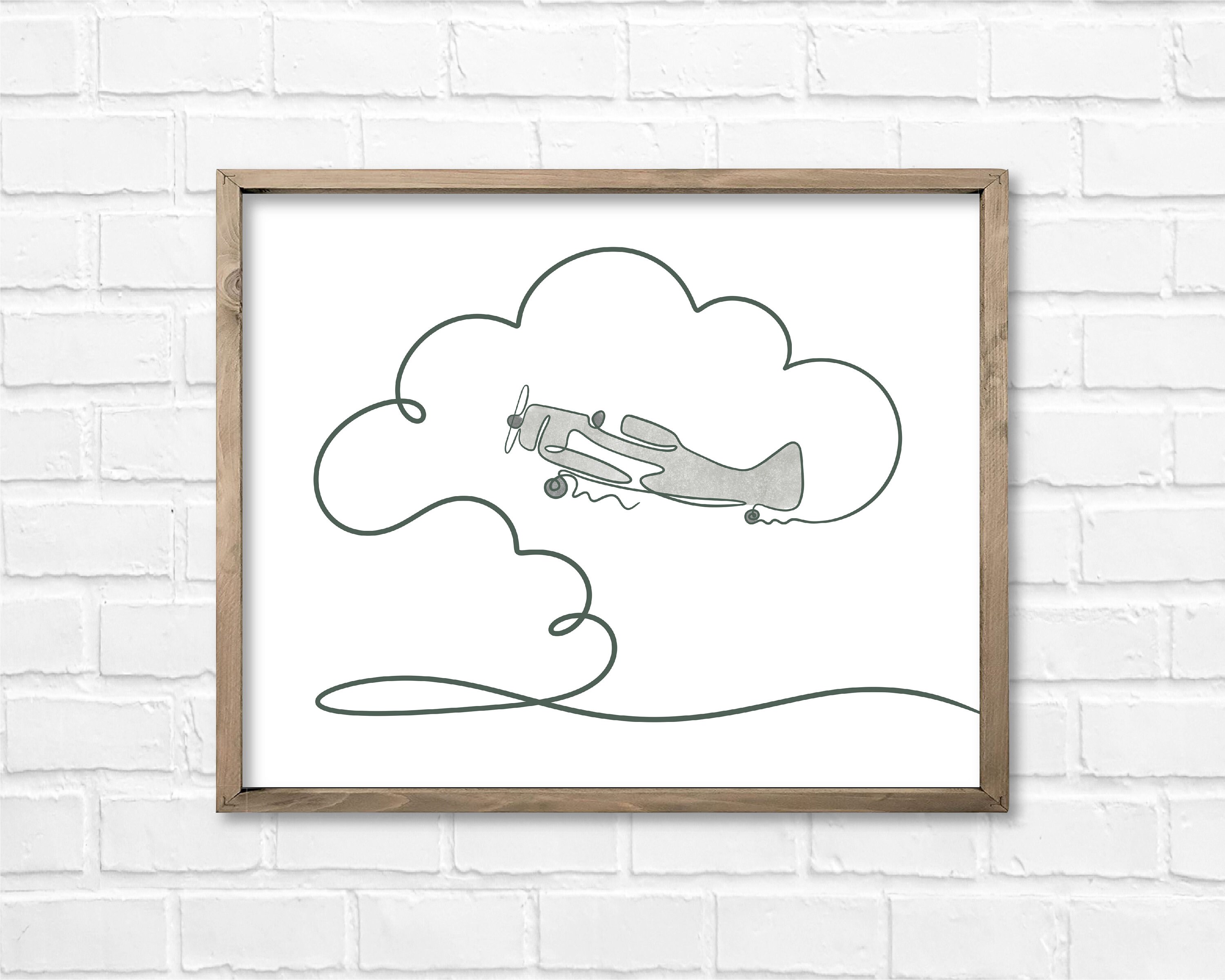 Airplane Drawing Simple